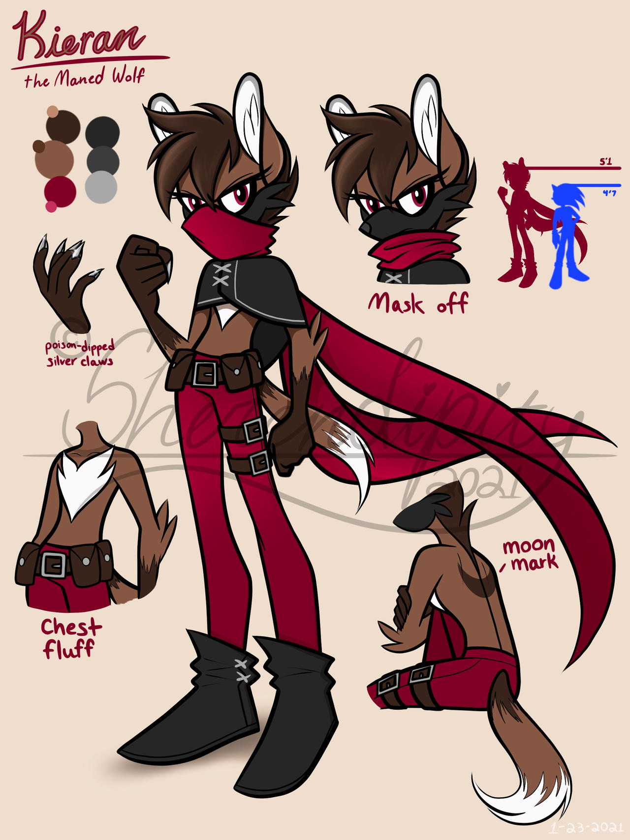 Sonic Oc Kieran The Maned Wolf By Sherendipity On Deviantart