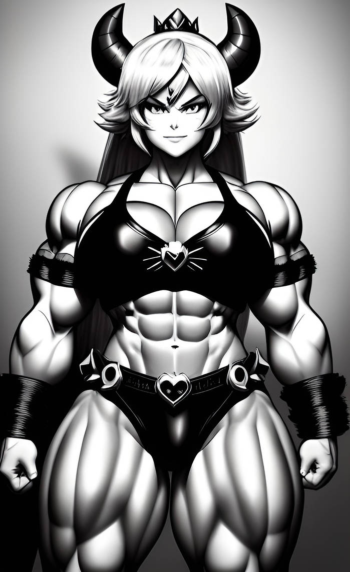 Muscle Bowsette By Solidwheel02 On Deviantart
