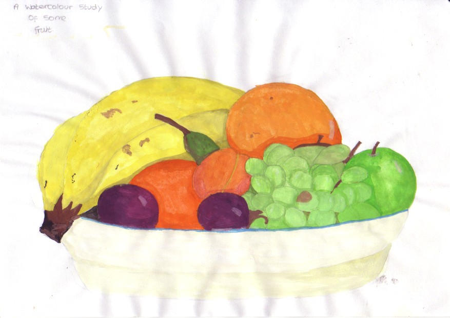 Bowl of Fruit Painting by LotRsfan on DeviantArt