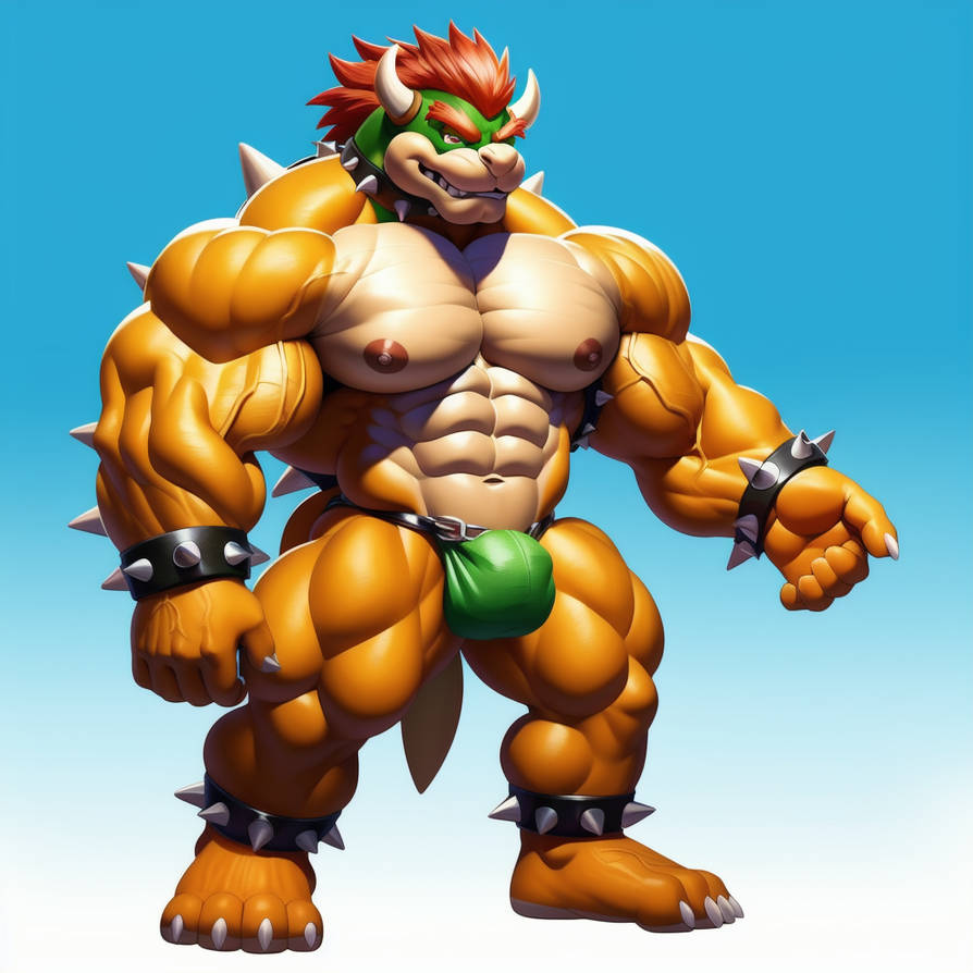 Muscular Bowser By Bulkbodyai On Deviantart