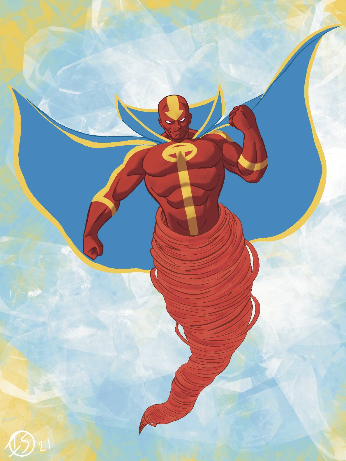 Red Tornado By Isaiahsimmonsartist On Deviantart