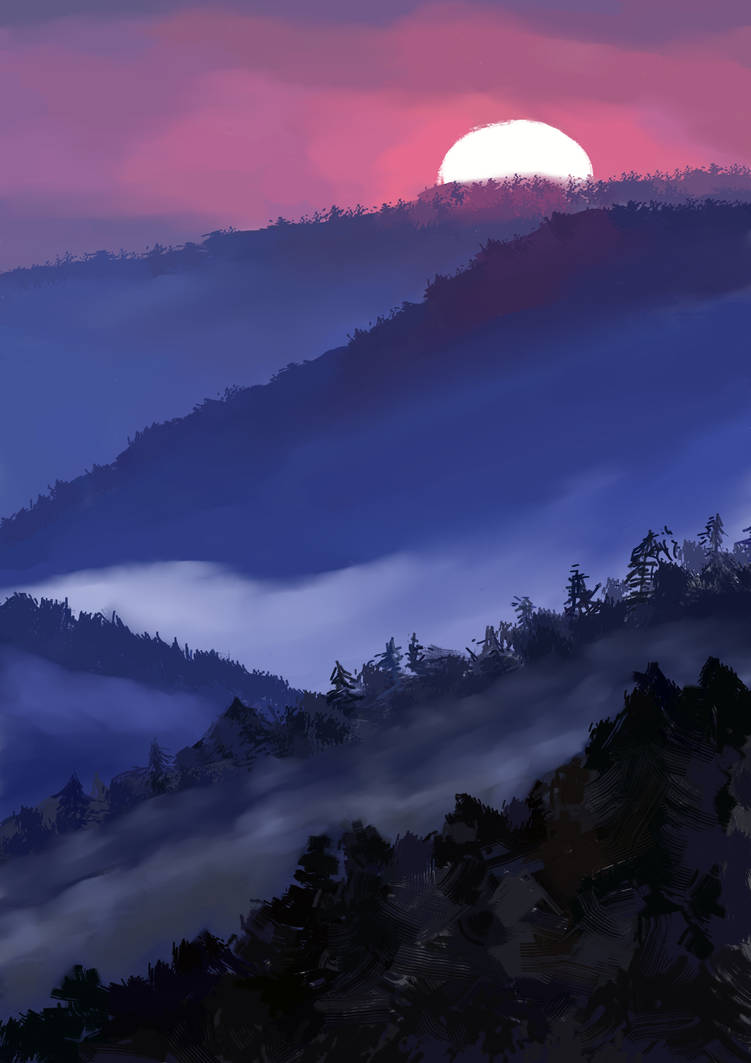 Foggy Hills By Dariagortatowska On Deviantart