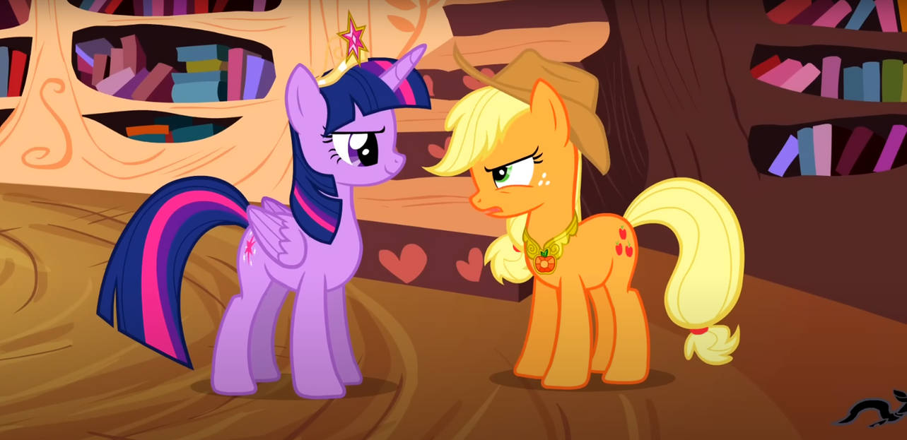 Twilight And Applejack By Hyenari6296 On Deviantart
