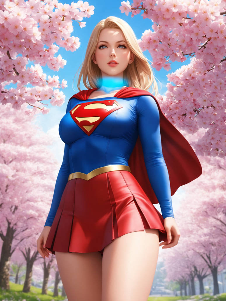Supergirl Cherry Blossoms 15 By Elodtrebor On Deviantart