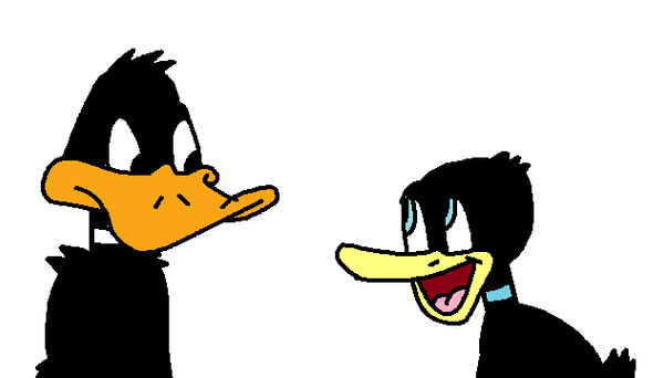 Daffy Duck Meets His Late 1930s Self By Mega Shonen One 64 On Deviantart