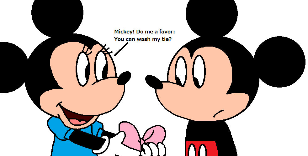 Minnie Makes A Favor To Mickey By Ultra Shounen Kai Z On Deviantart