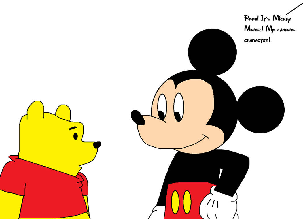 Winnie The Pooh And Mickey Mouses First Meeting By Ultra Shounen Kai Z