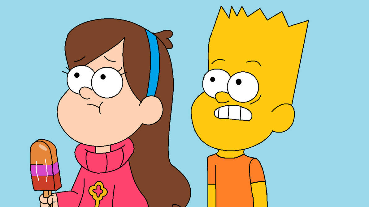 Mabel Pines And Bart Simpson By Ultra Shounen Kai Z On Deviantart