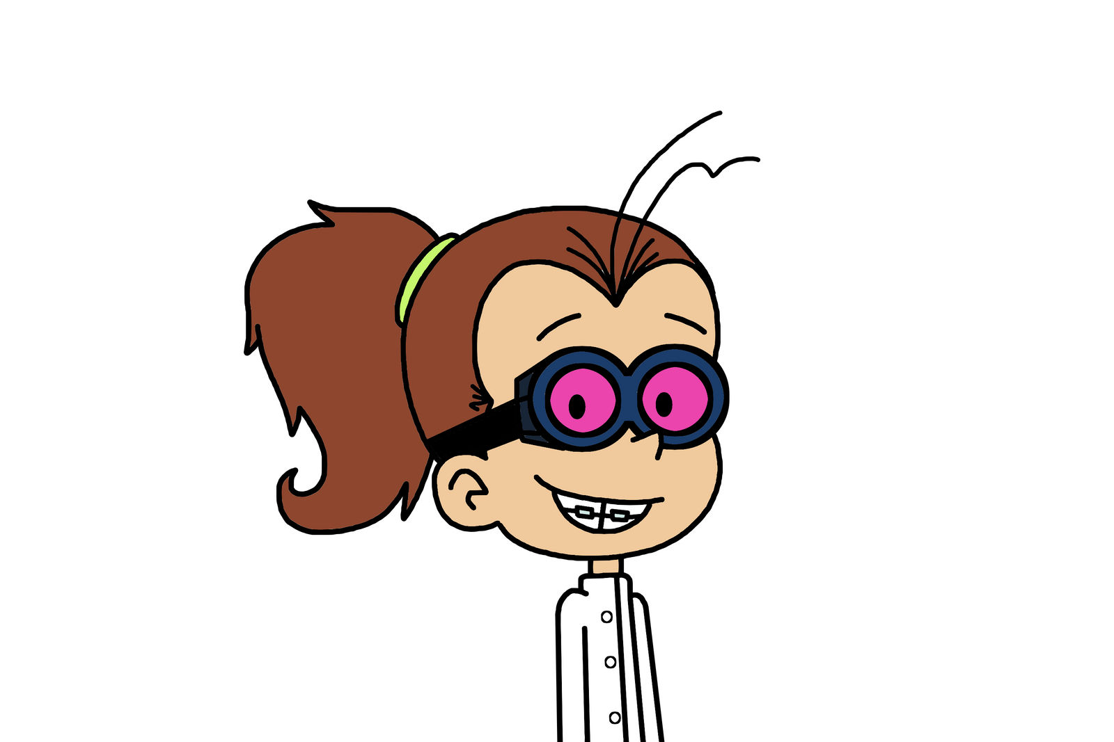 Luan Loud Wearing Mad Scientist Outfit By Ultra Shounen Kai Z On Deviantart