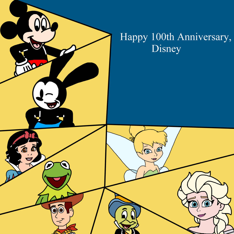 Happy 100th Anniversary Disney By Ultra Shounen Kai Z On Deviantart