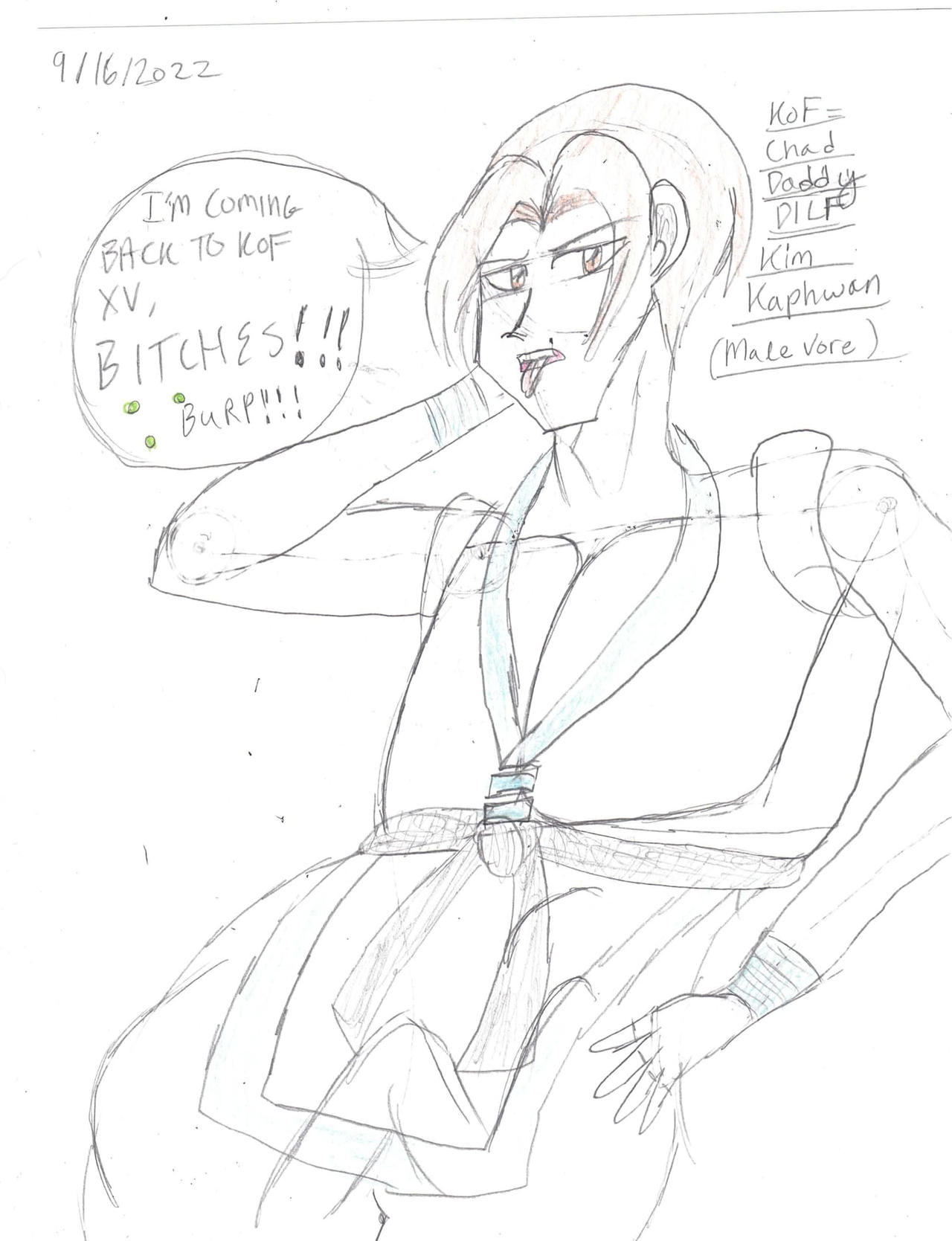 Kof Chad Daddy Dilf Kim Male Vore By Seikotakai On Deviantart