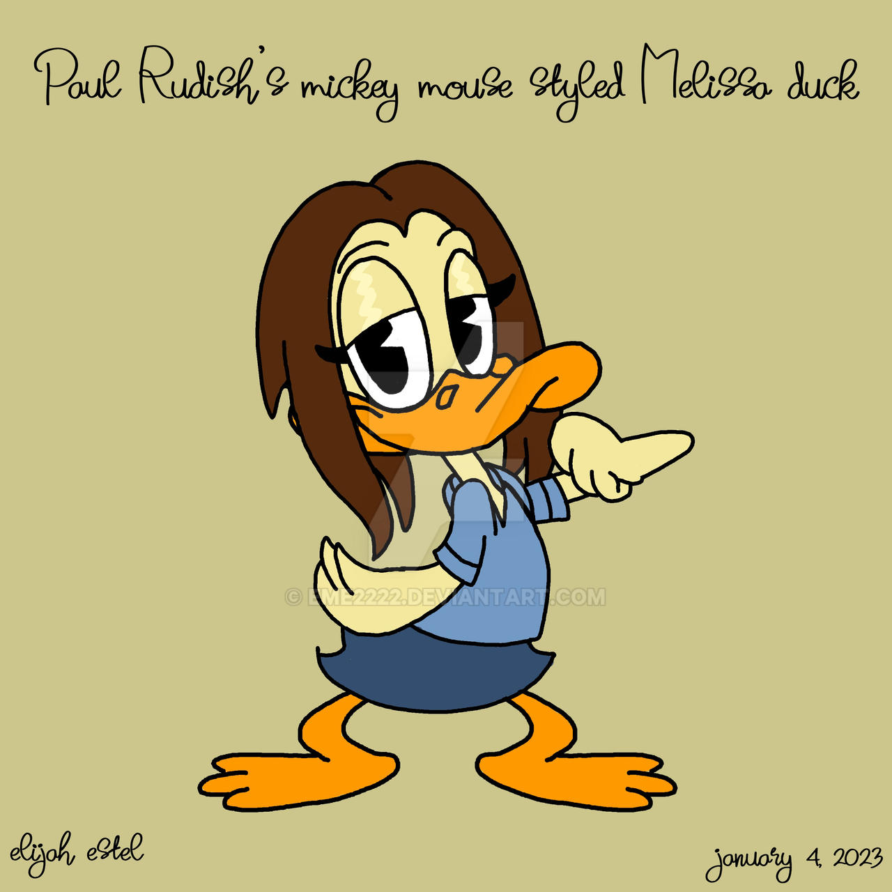 Paul Rudish's mickey mouse styled melissa duck by EME2222 on DeviantArt Paul Rudish's mickey mouse styled melissa duck by EME2222 on DeviantArt