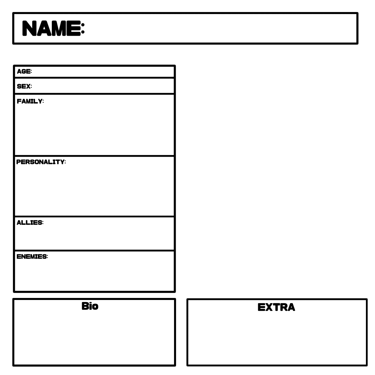 Character Template