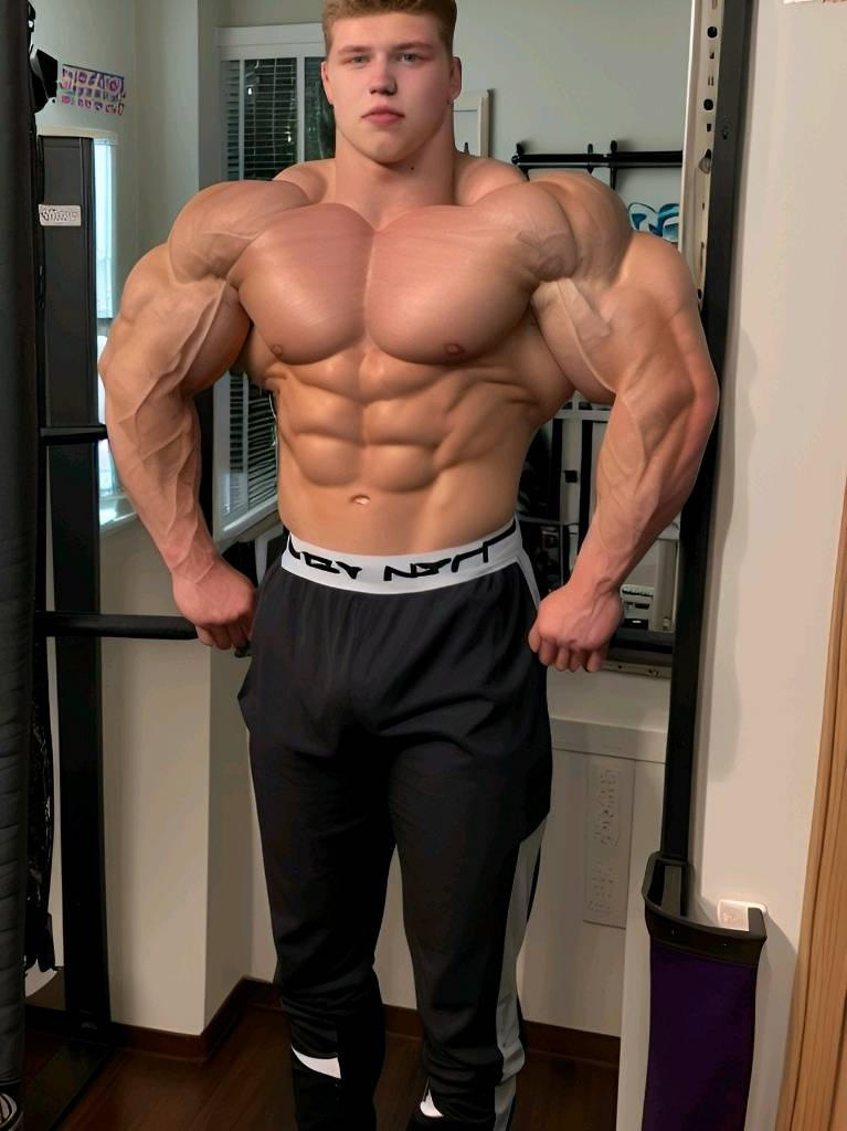 Huge Blond Musclehunk By Ai Muslephantasies On Deviantart