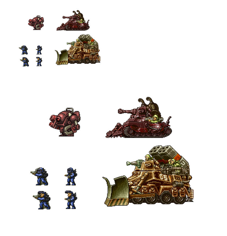 Custom Metal Slug Sprites By Zergrex On Deviantart