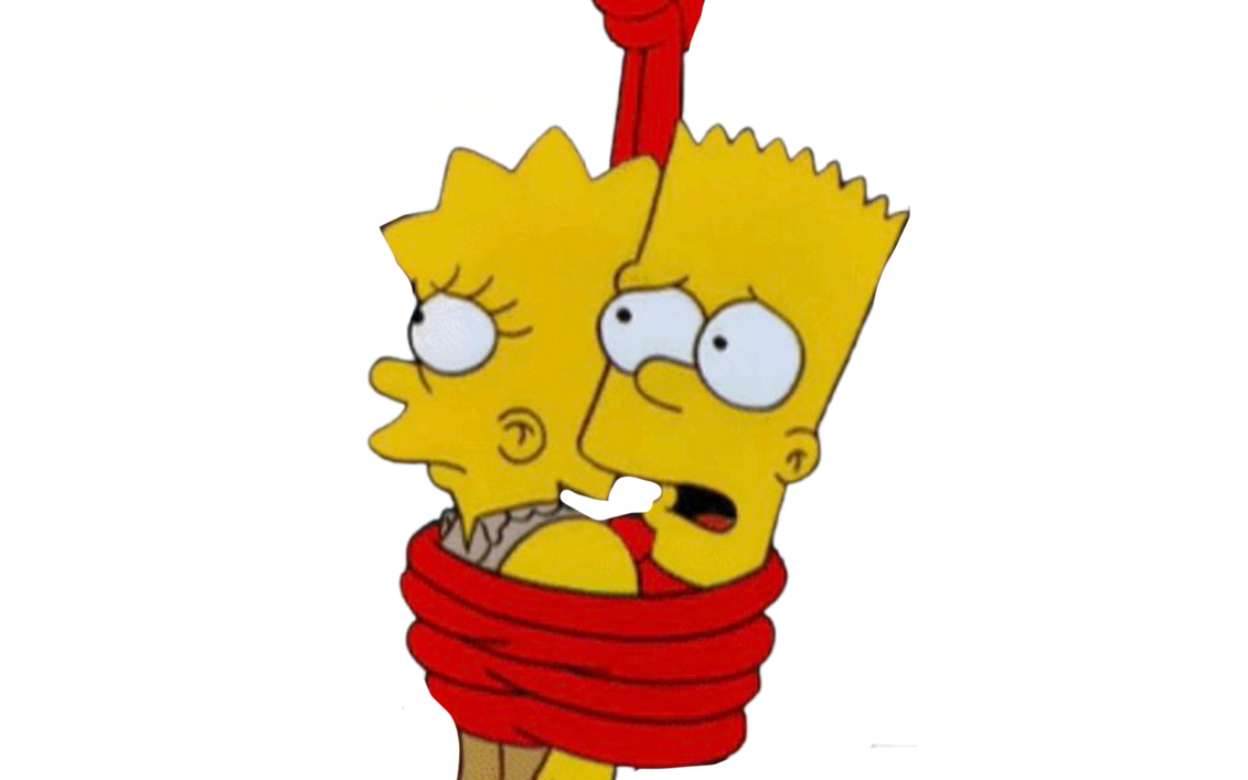 Bart And Lisa Tied By Dracoawesomeness On Deviantart