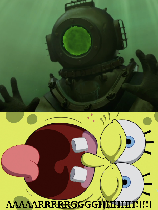 Cyclops Scares Spongebob By Dracoawesomeness On Deviantart