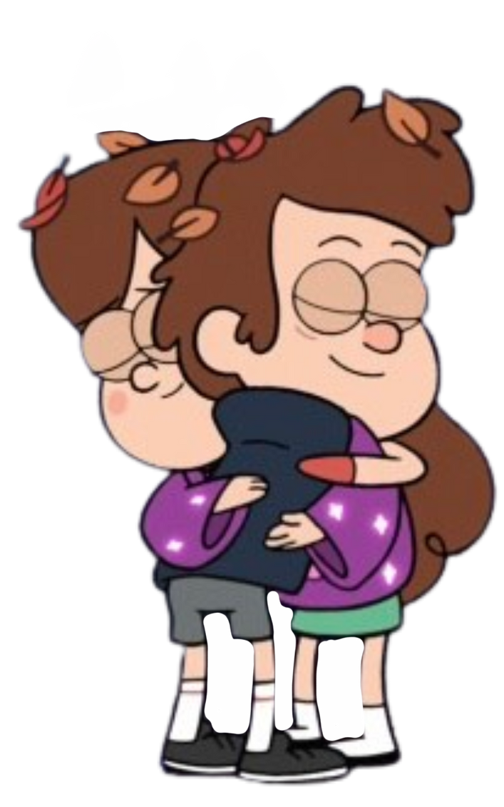 Dipper And Mabel Awkward Sibling Hug By Dracoawesomeness On Deviantart