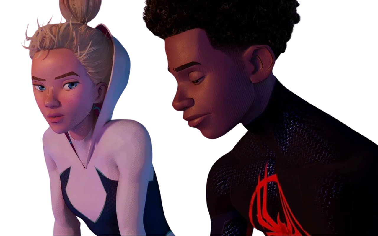Miles Morales And Gwen By Dracoawesomeness On Deviantart