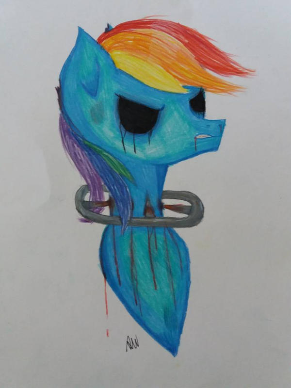 My Little Amnesia Rainbow Dash Portrait By Arya9118 On Deviantart