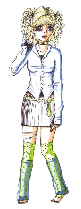 weird chick by Funni on DeviantArt