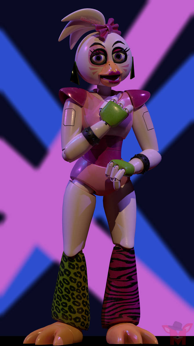 Fnaf Blender Glamrock Chica By Mikol1987 On Deviantart