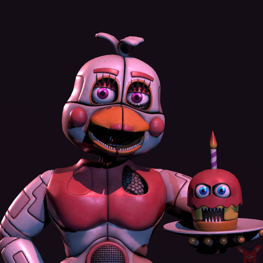 Fnaf Blender Funtime Chica By Mikol1987 On Deviantart