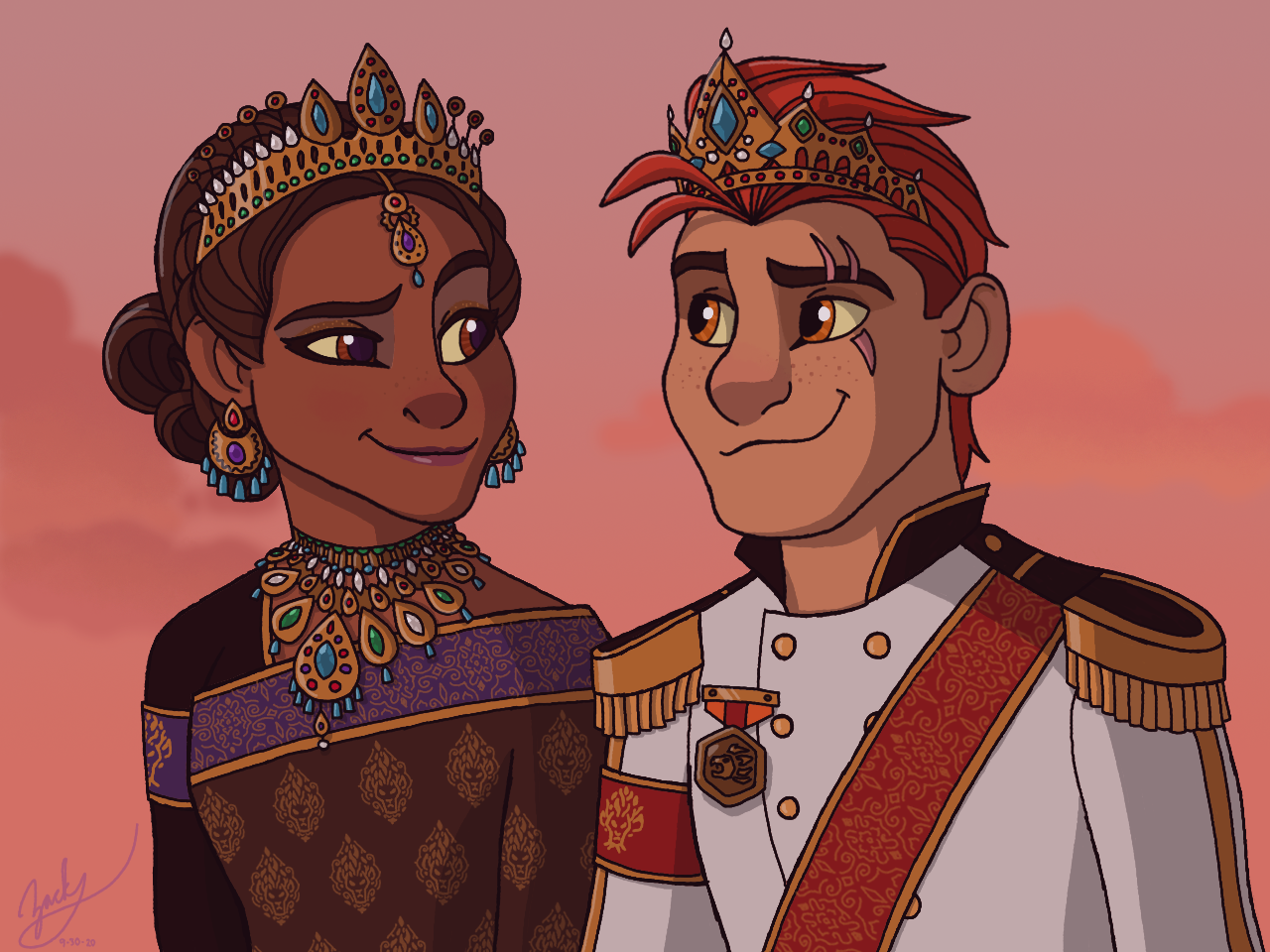 Well Rule It Together Kion And Rani Humanized By Zactopus On Deviantart