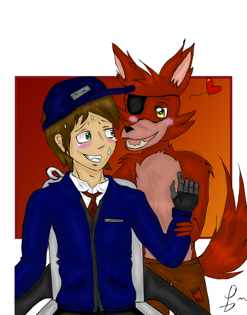 Fnaf Foxy X Mike By Kiumii On Deviantart