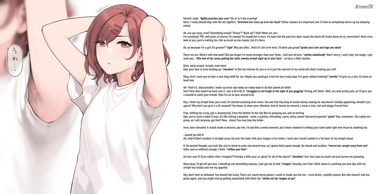 Ill Show You Gross Armpit Caption By Kronetk On Deviantart