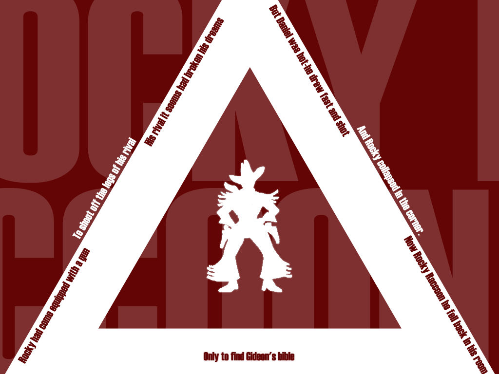 Rocky Racoon : Wallpaper by numbtemplar on DeviantArt