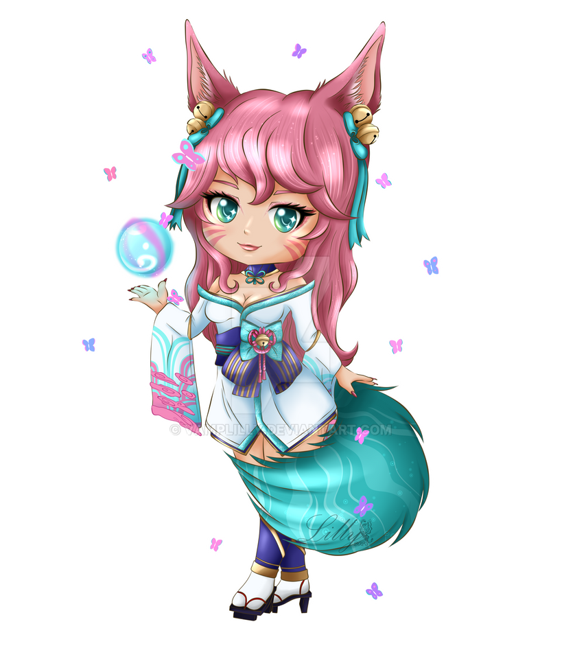 Spirit Blossom Ahri League Of Legends By Vamplilly On Deviantart