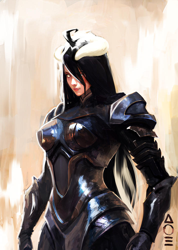Aoe Albedo Armored Overlord By Aoe Artofenvy On Deviantart