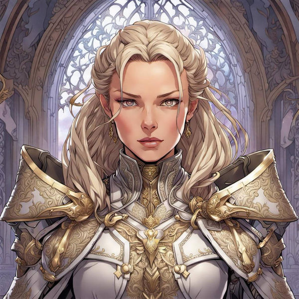 Female Elf Paladin In The Temple By Anotherfreakingdm On Deviantart