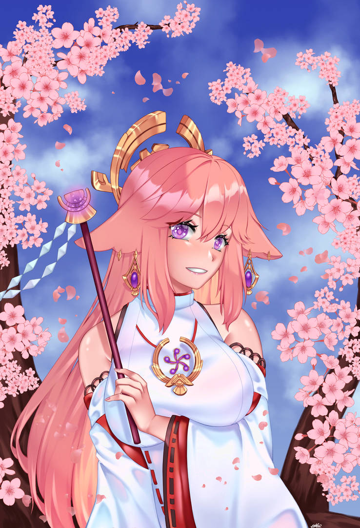 Yae Miko By Foxy Hyuna On Deviantart