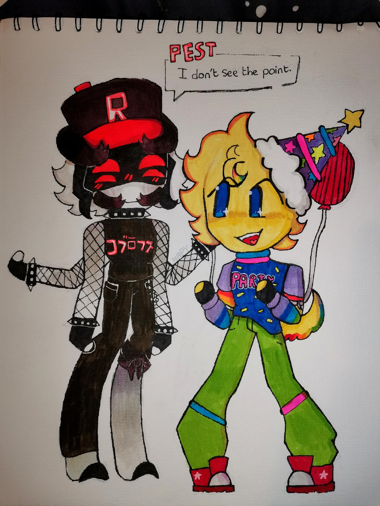 Pest And Poob Traditonal By Hapyvika On Deviantart