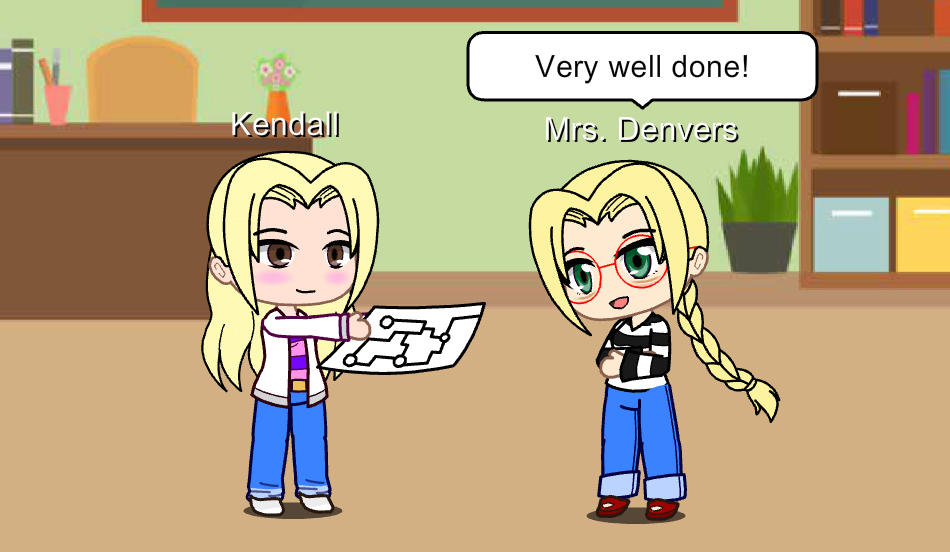 Kendall Shows Mrs Denvers Her Abstract Artwork By Gunnarofbrookhaven On Deviantart