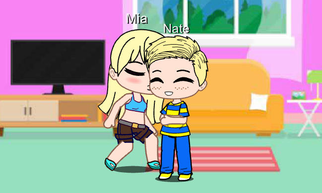 Mia Kisses Nate On The Cheek By Gunnarofbrookhaven On Deviantart