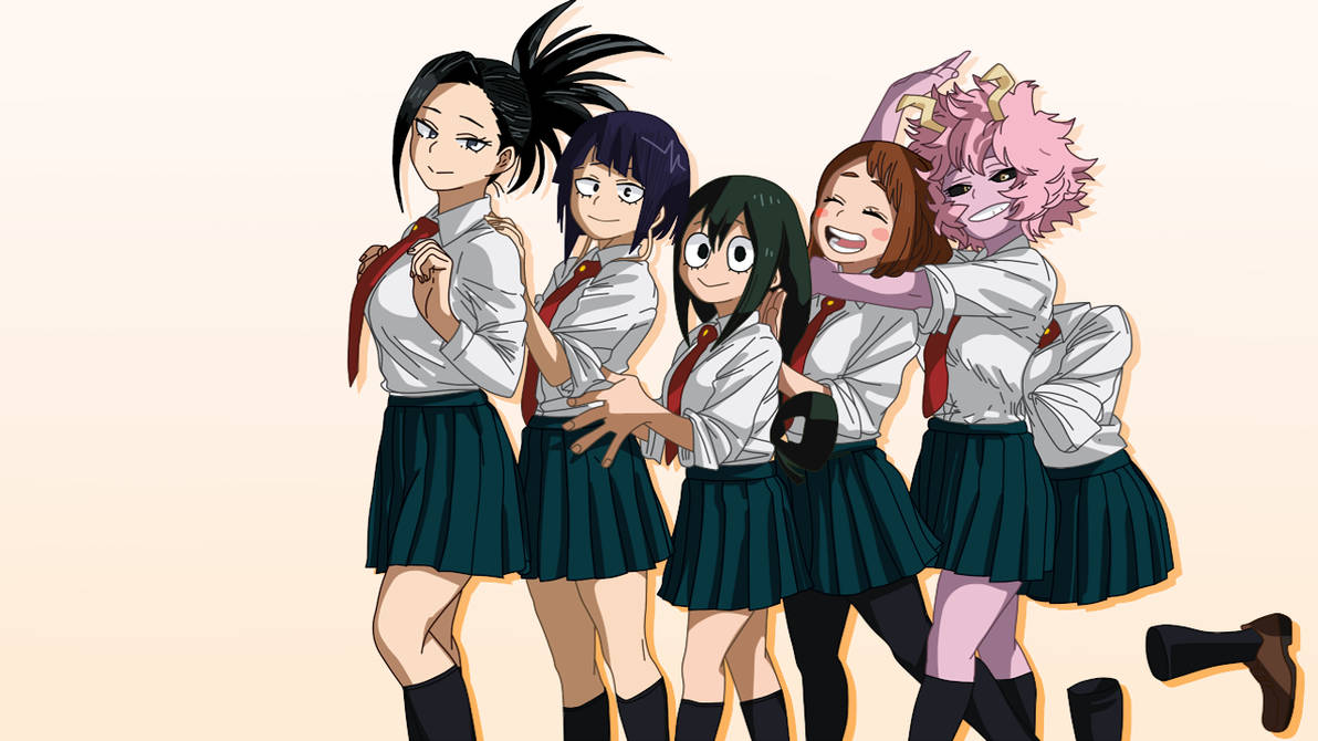 Momo Jiro Tsuyu Ochako Mina Toru By Vegettohibrido On Deviantart