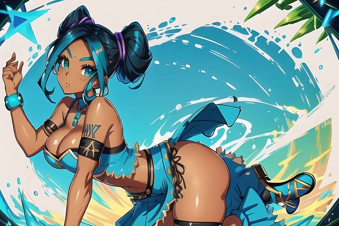Pokemon Trainer Nessa Inspired Anime Girl V By Jaydiconart On Deviantart