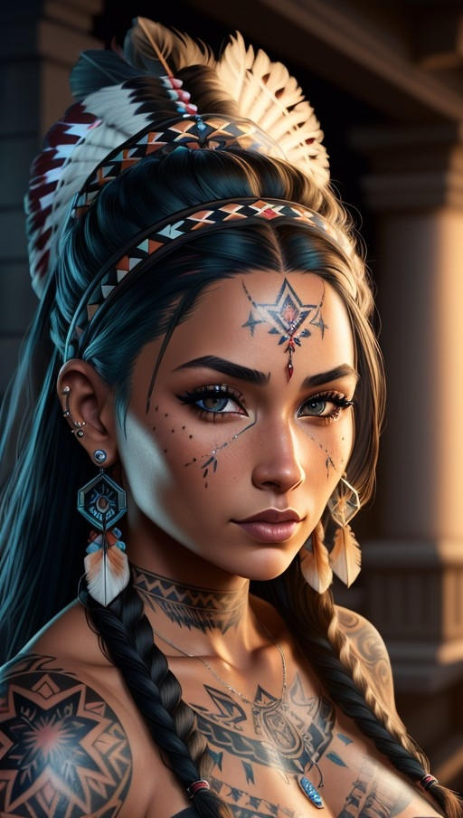 Gorgeous Native American Girl Portrait By Jaydiconart On Deviantart