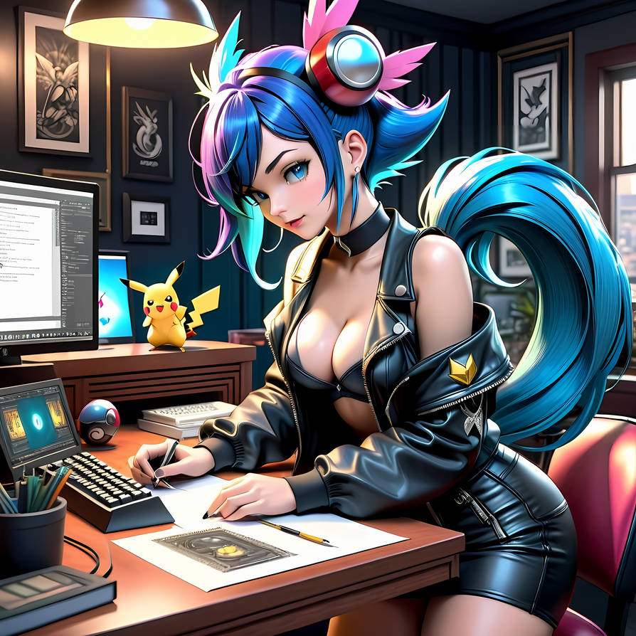Pokemon Trainer Computer Girl Ii By Jaydiconart On Deviantart