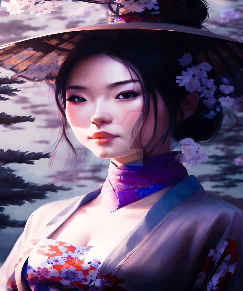Geisha Anime Japan Japanese Kimono Samurai By Sytacdesign On Deviantart