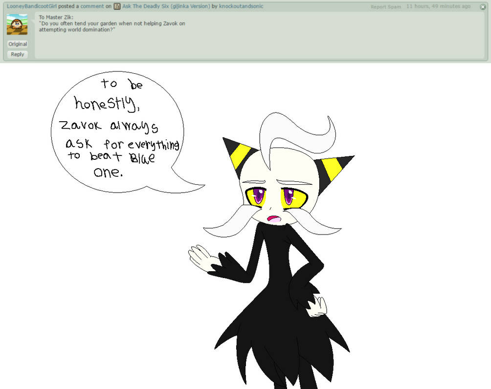 Ask The Deadly Six gijinka Version, Zik by knockoutandsonic on DeviantArt Ask The Deadly Six gijinka Version, Zik by knockoutandsonic on DeviantArt