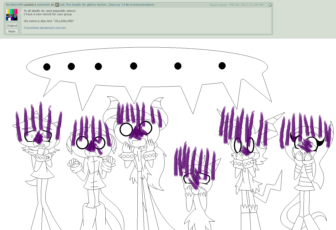 Ask the Deadly Six gijinka Version, All by knockoutandsonic on DeviantArt Ask the Deadly Six gijinka Version, All by knockoutandsonic on DeviantArt