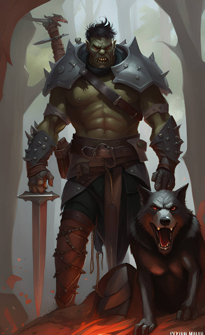 Drawtober Orc White Wolf By Rizodeoro On Deviantart