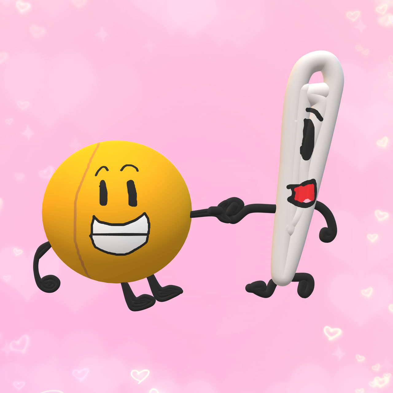 Bruh I Hate At Ship Coiny X Needleneedy Bfdi 3d By Sherbase12 On Deviantart
