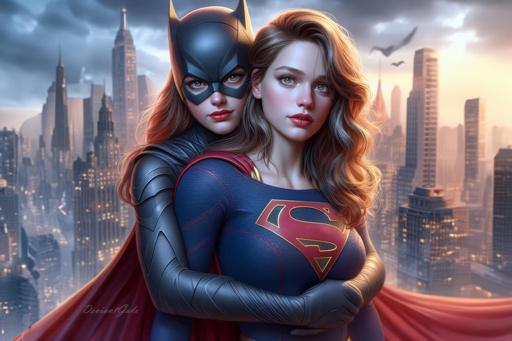 Supergirl And Batgirl By Deviantgals On Deviantart