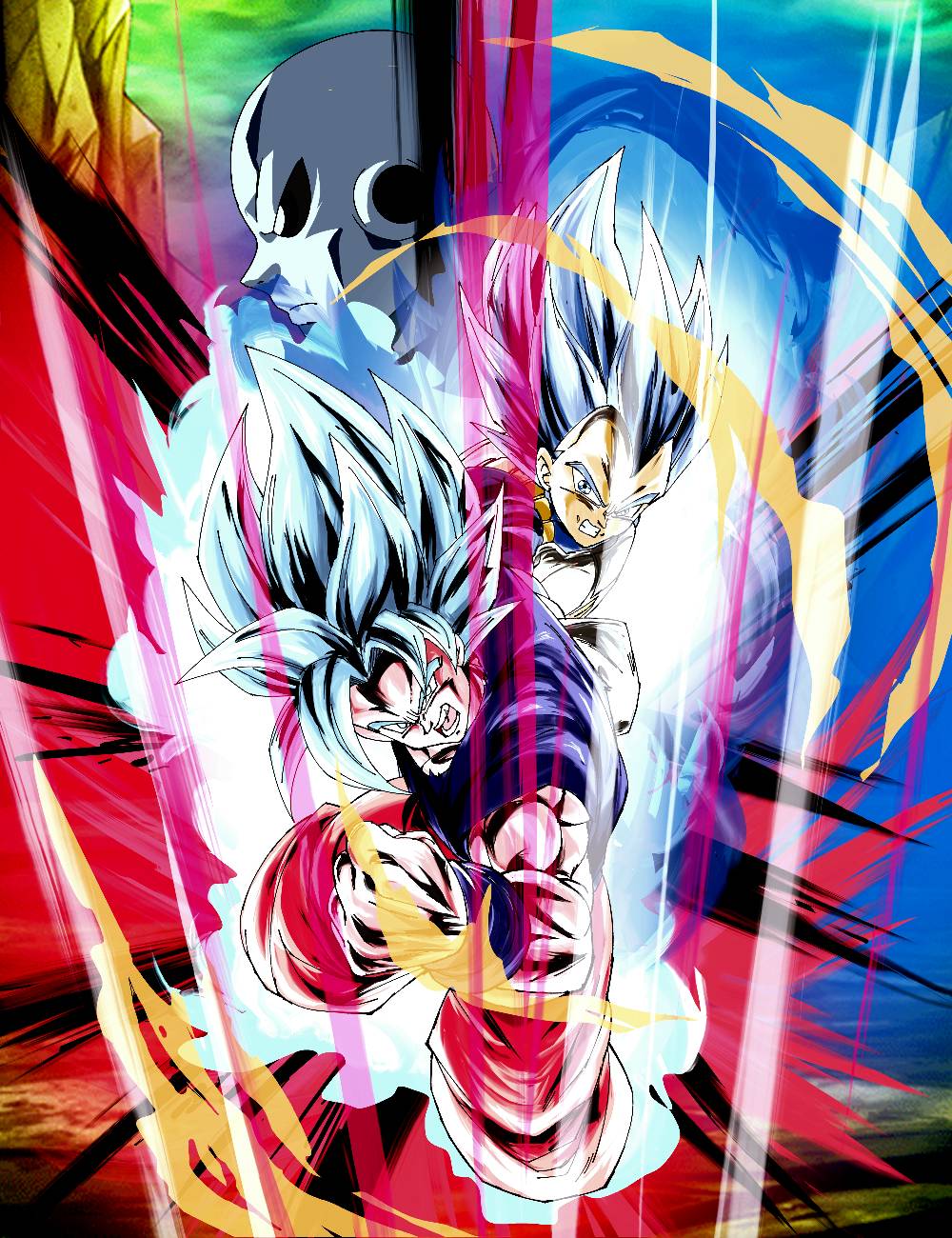 Goku SSBKK and Vegeta SSBE by giftdraws17 on DeviantArt Goku SSBKK and Vegeta SSBE by giftdraws17 on DeviantArt