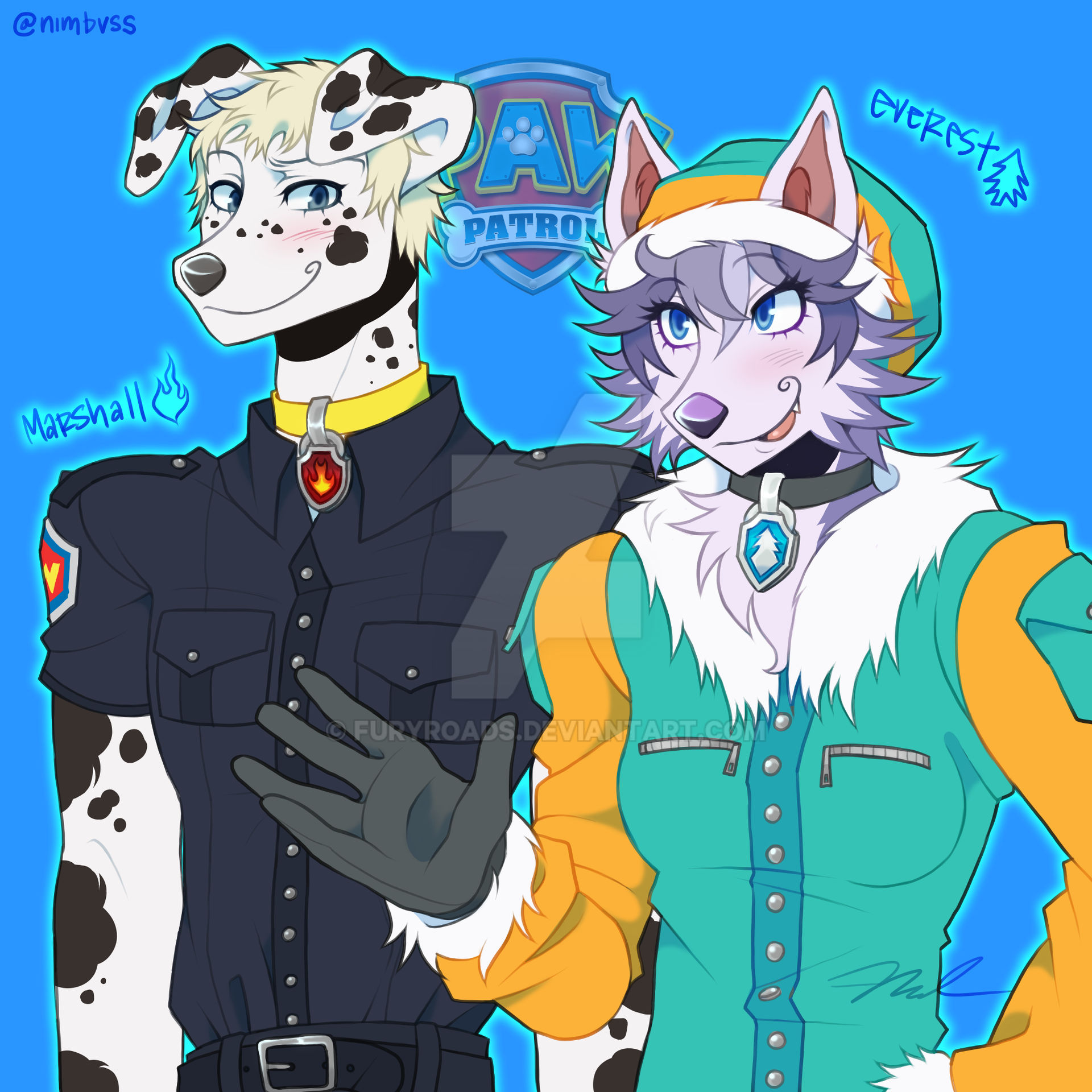 Marshall And Everest By Furyroads On Deviantart